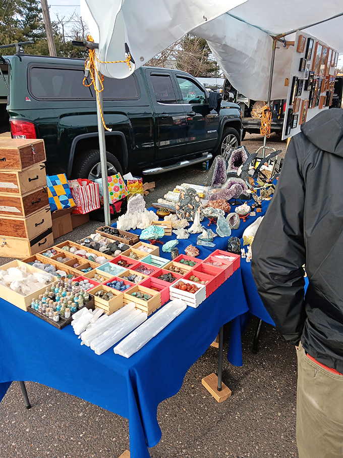 Crystal kingdom where metaphysical meets affordable. These colorful stones promise everything from good energy to great conversation starters at your next dinner party.