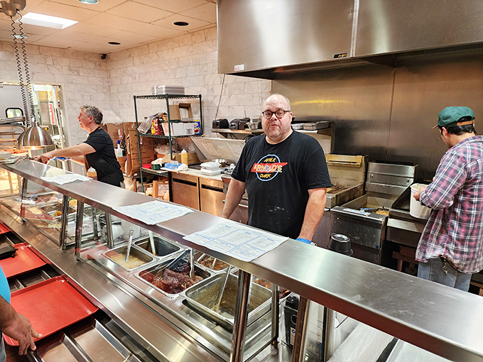 Behind this counter, culinary magic happens with the precision of a symphony and the soul of a gospel choir.