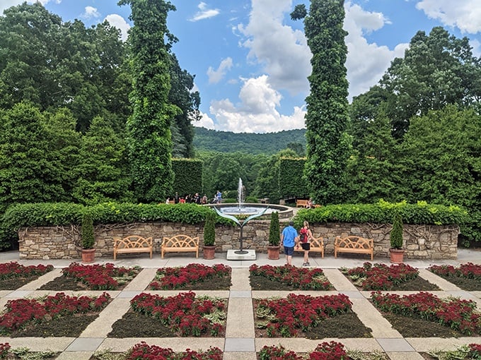 Formal gardens that would make European royalty jealous. Those perfectly manicured beds prove that sometimes, plants benefit from a little discipline.