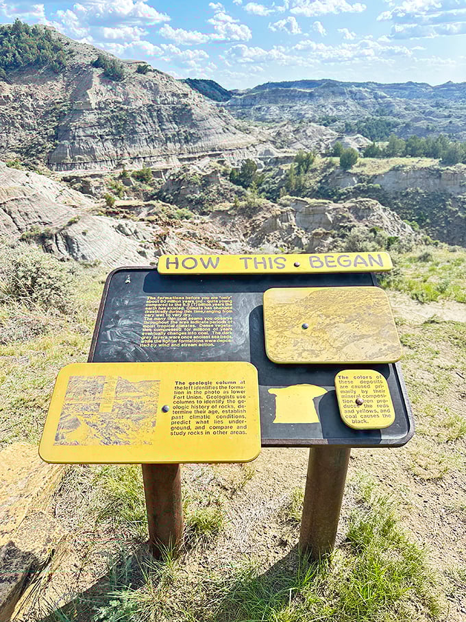 "How This Began" indeed! Standing before this interpretive sign feels like opening the first page of Earth's autobiography.