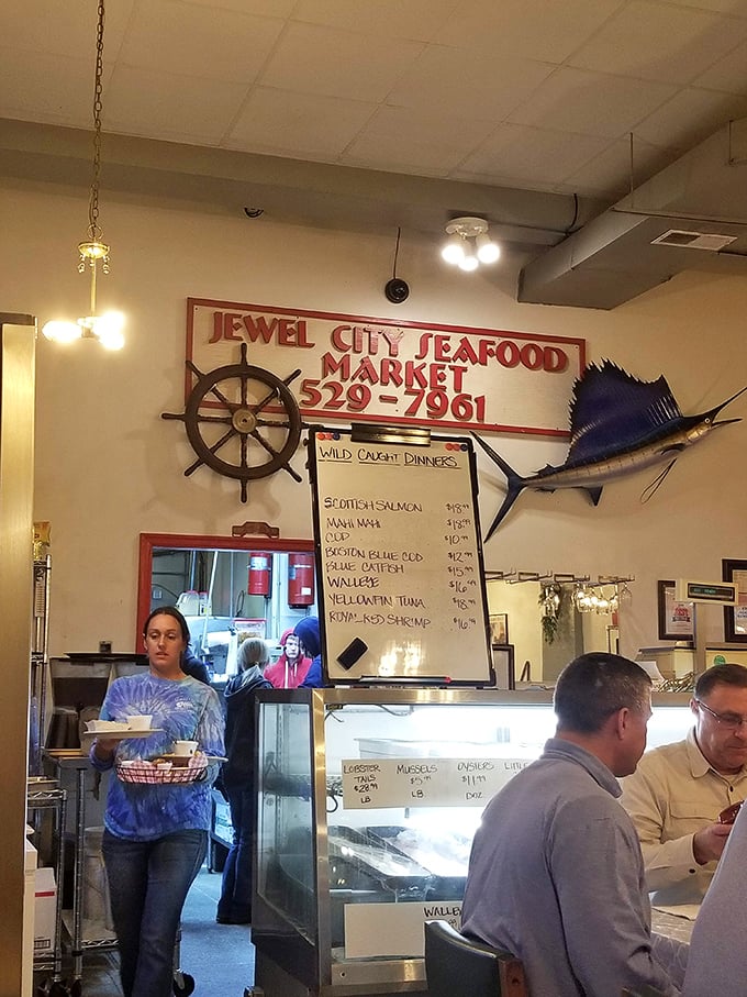 The heart of Jewel City—where fresh catches meet skilled hands before making their way to your eagerly awaiting plate.