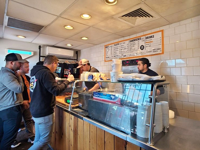 The counter where dreams come true. Watch as skilled hands transform hunks of meat into edible art right before your eyes.