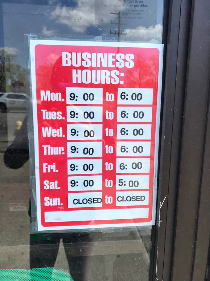 These hours aren't just information; they're the sandwich equivalent of "once upon a time." Your story begins when those doors open.