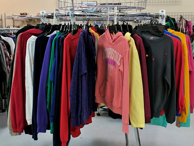 The sweatshirt rainbow where college pride and cozy comfort meet. That Louisville hoodie might have witnessed actual championship games!