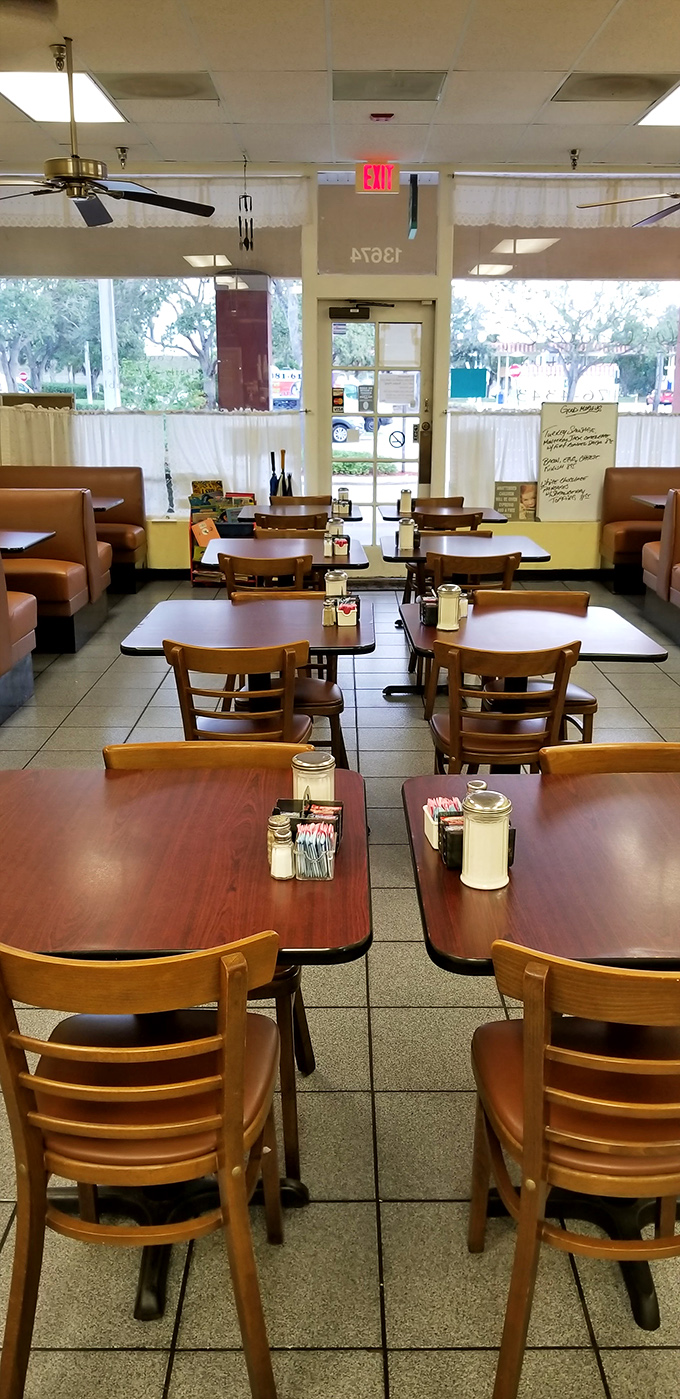 The dining room's gentle morning light creates the perfect setting for contemplating life's big questions over coffee refills.