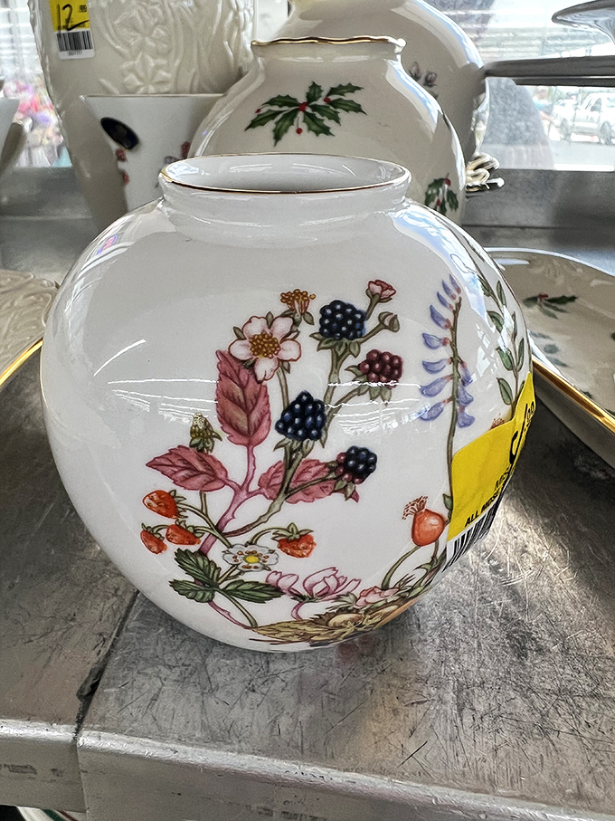 Decorative pottery displays the kind of delicate artistry that makes you wonder why anyone would ever part with such beauty.