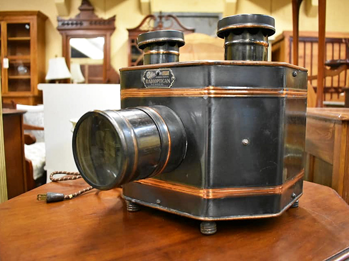 This vintage projector didn't stream anything, but it did create movie magic when gathering around the screen was a special event.