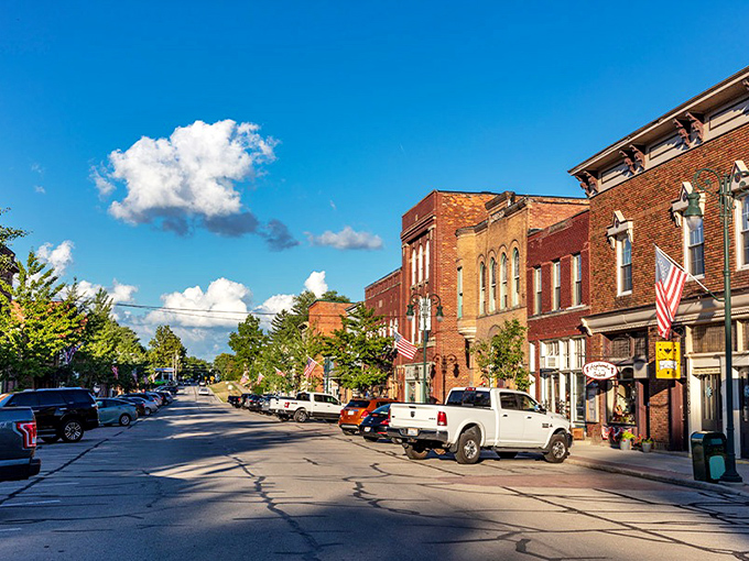 Alliance's tree-lined main street offers retirees a peaceful place to stroll, with locally-owned shops and small-town charm.