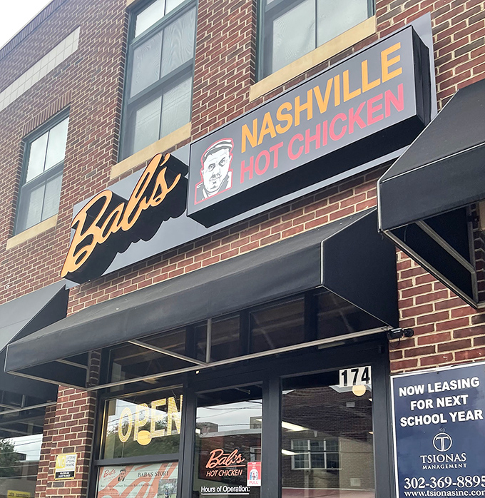 "BAB's Nashville Hot Chicken" - where Southern heat meets Delaware hospitality in the most delicious way possible.