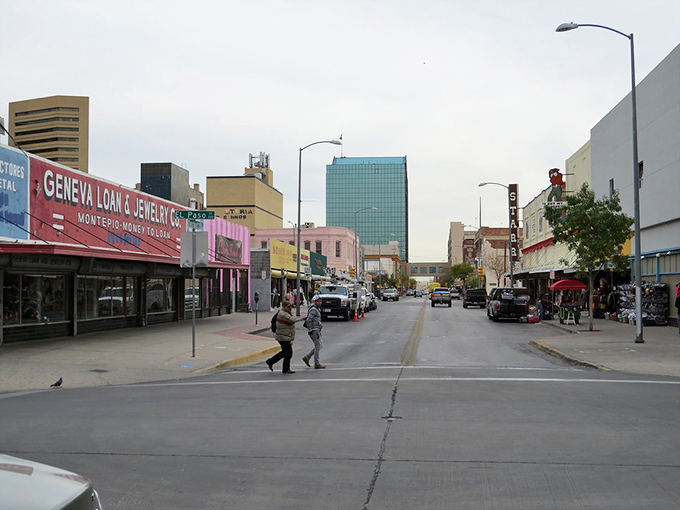 El Paso's colorful downtown has a border town rhythm that won't drain your Social Security check. Pawn shops and personality without the premium price!