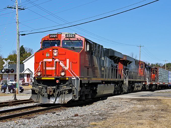 Trains still roll through Oconto, connecting this affordable small town to the wider world beyond.