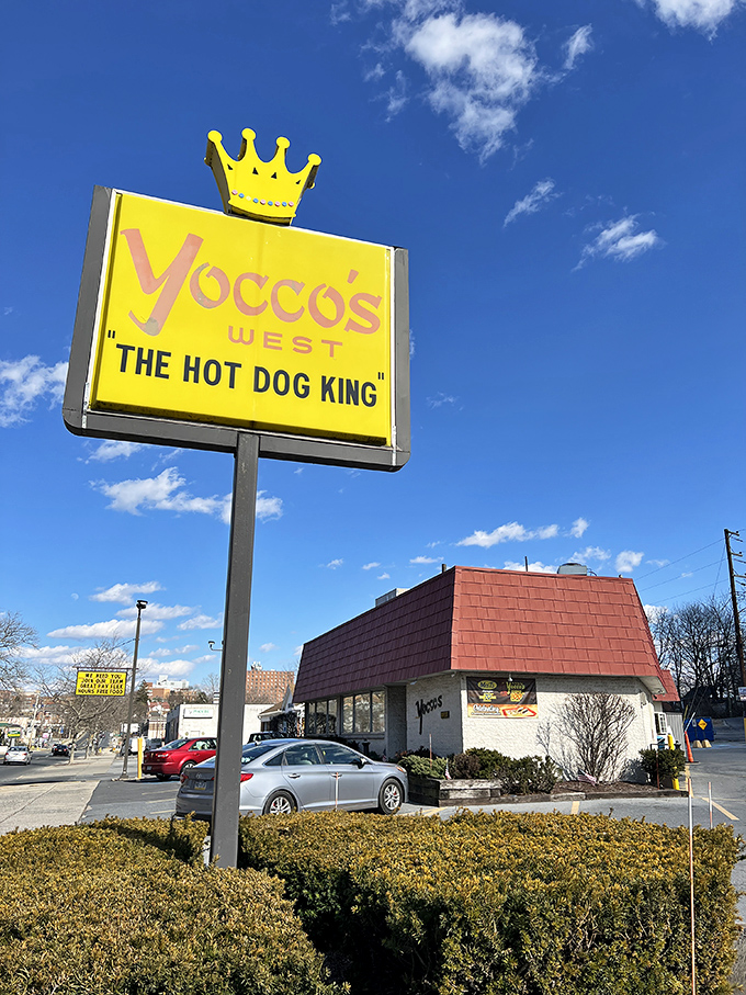 That bright yellow sign with its royal crown has guided Allentown residents to hot dog perfection.