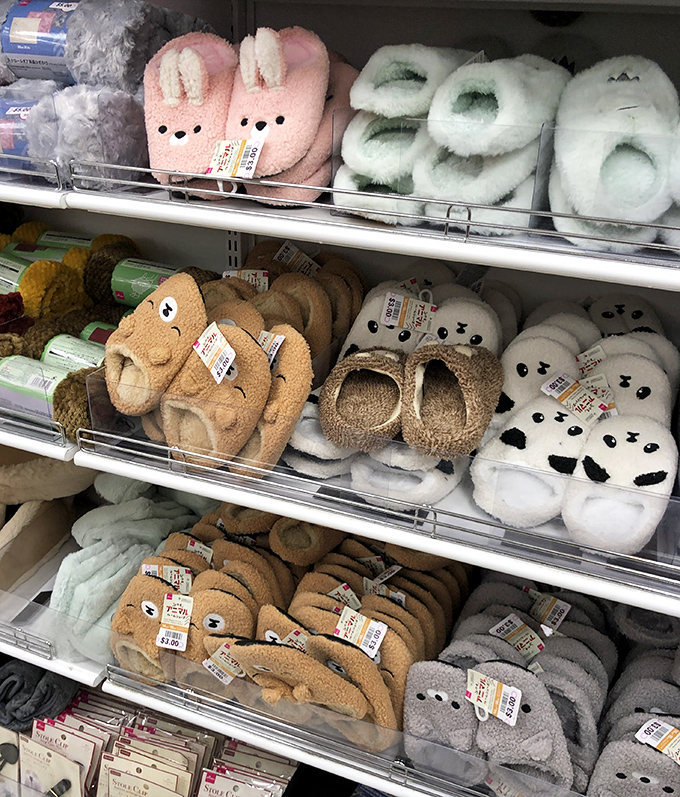 Fuzzy animal slippers transform ordinary feet into adorable creatures, making morning coffee runs exponentially more delightful.
