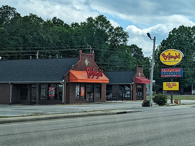 Yes, even Bojangles feels more hometown than chain here&mdash;because nothing says "Southern comfort" quite like biscuits and sweet tea.