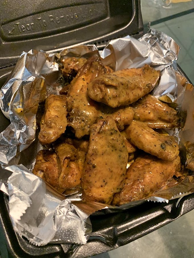 Wings that make you question your loyalty to all other barbecue items. Glistening with sauce and beckoning you toward flavor nirvana.