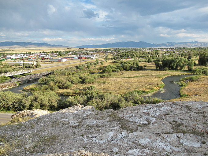 From Clark's Lookout, the Beaverhead River winds through the landscape like nature's signature on a masterpiece that Lewis and Clark once admired.