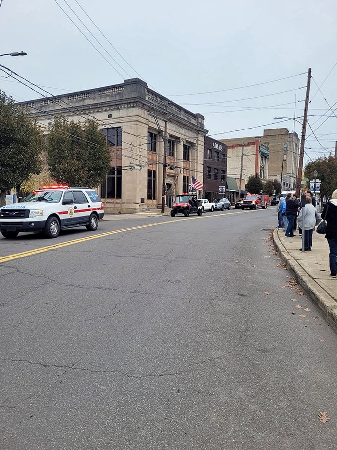 Community gatherings bring Carbondale's heart to its streets. Where emergency vehicles lead parades, not emergencies, and neighbors become friends on the sidewalk.