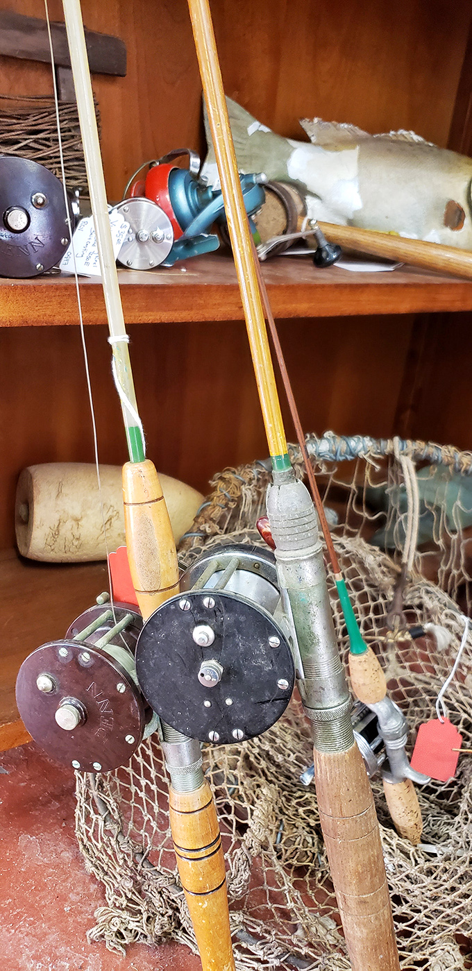 Vintage fishing gear that tells tales of "the one that got away" from generations of New Hampshire anglers. These reels have stories deeper than any fishing hole.