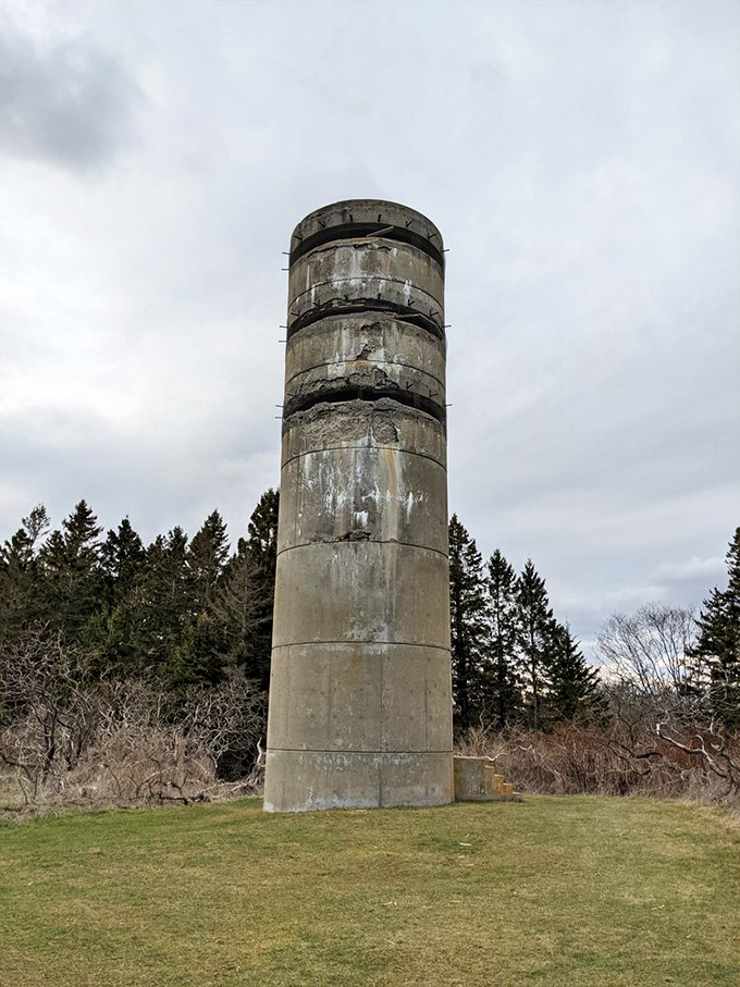 History stands tall in concrete form. This WWII observation tower reminds us that this peaceful coastline once played a crucial role in defending America.