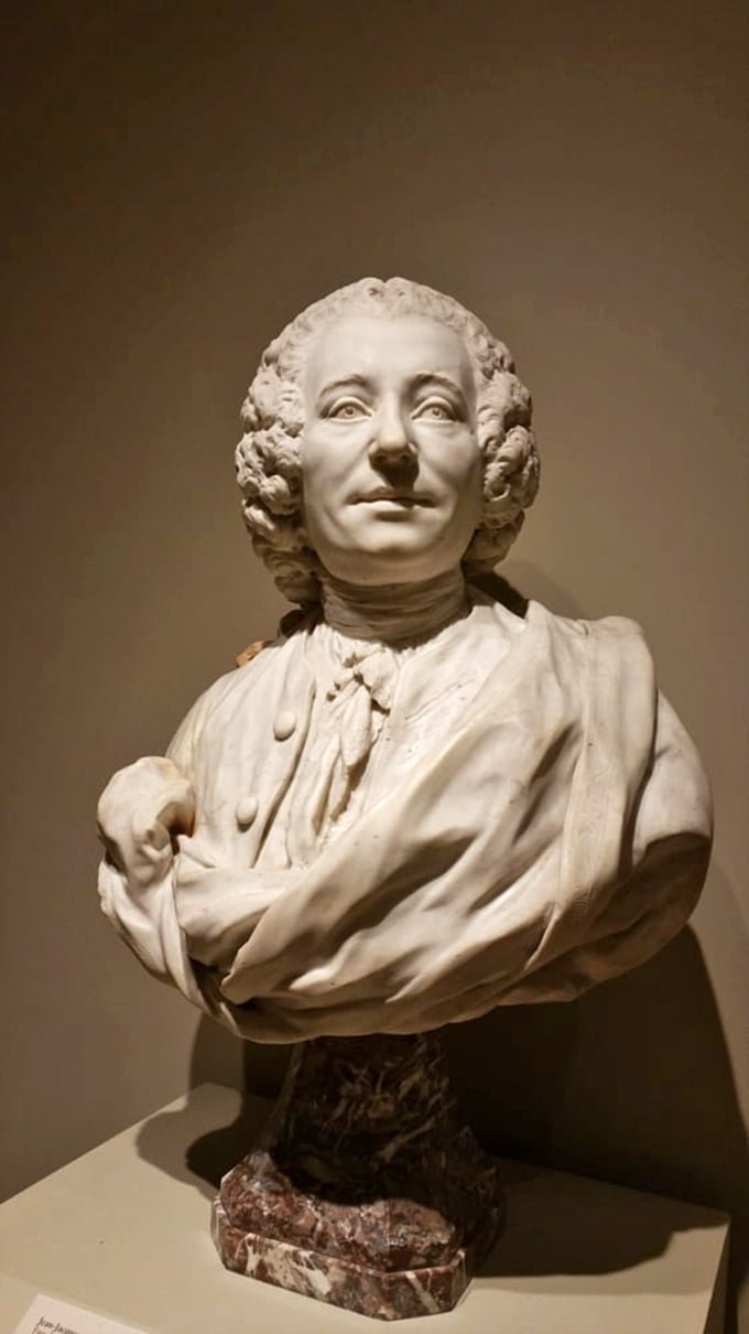 This classical bust gazes serenely into the distance, perhaps contemplating the same questions visitors ponder throughout the museum.