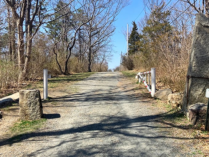 The entrance path beckons with the simple promise that whatever awaits beyond that bend will be worth every step.