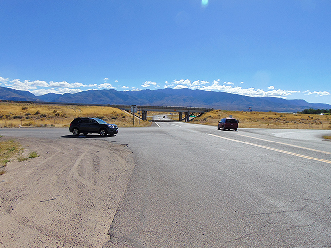 The Pahvant Range stands majestically on the horizon, nature's version of a cathedral where the sermons are delivered in sunsets.