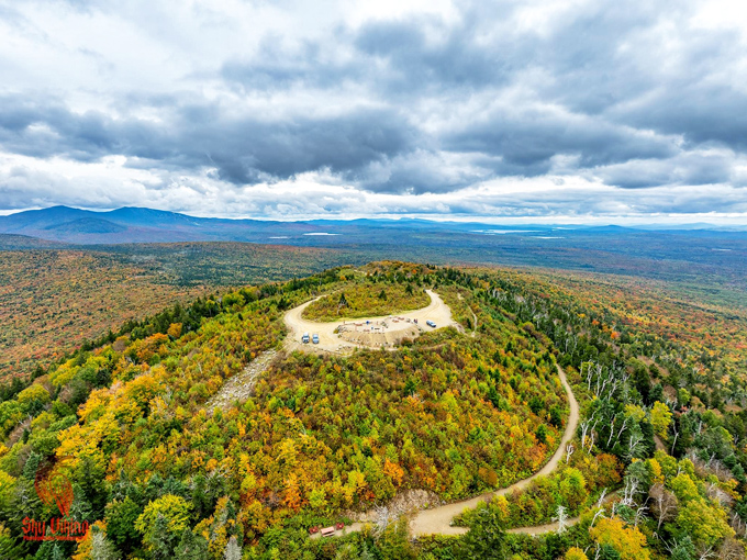 The road to the top of Quill Hill looks like it leads to nowhere special, until "nowhere" reveals itself as "everywhere you can see."