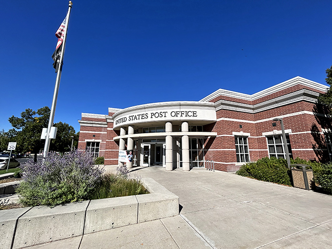 Even Logan's post office has architectural character, making the chore of mailing packages feel slightly more dignified than at those sterile strip mall locations.