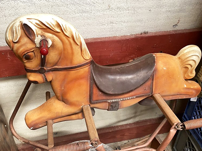 The Wonder Horse that launched a thousand childhood adventures. Still ready to ride into imaginary sunsets after all these years.