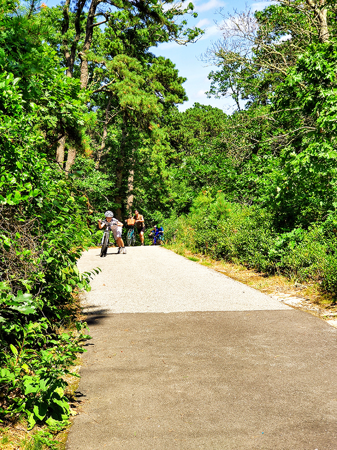 A rainbow of kayaks waits patiently on shore &ndash; each one a ticket to personal exploration of waters so clear they're practically invisible.