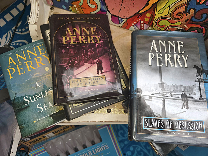 Anne Perry mysteries waiting for their next reader—proof that good stories, like good antiques, never truly go out of style.