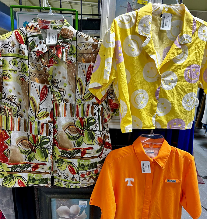 Hawaiian patterns meet Tennessee orange! These shirts are ready for everything from backyard barbecues to impromptu karaoke sessions.