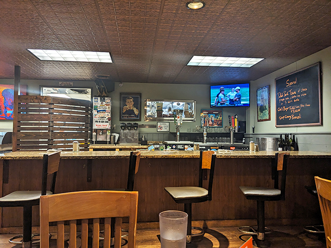 The counter where breakfast dreams come true. Part command center, part social hub, it's where regulars perch and newcomers become converts.