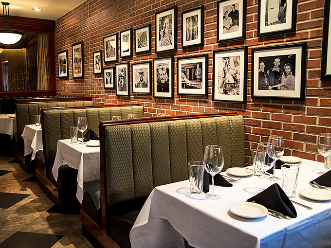 Baseball history lines the exposed brick walls, telling stories of greatness while you create your own memorable evening over exceptional cuisine.