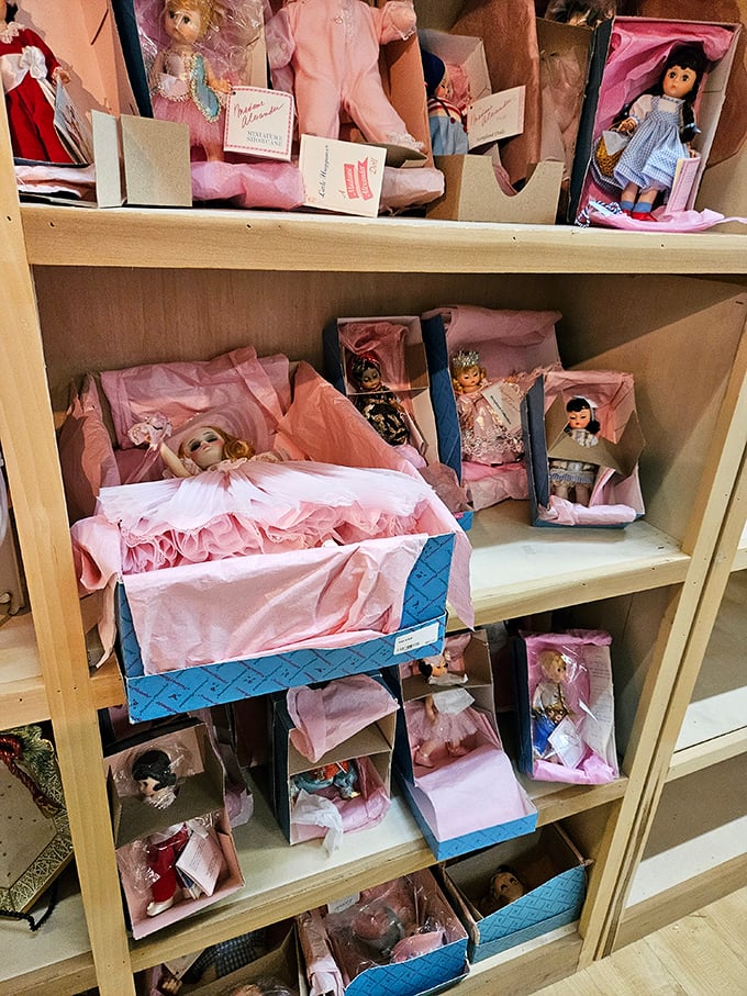 A green-walled wonderland where every surface tells a story. That typewriter has probably written more love letters than all of today's dating apps combined.