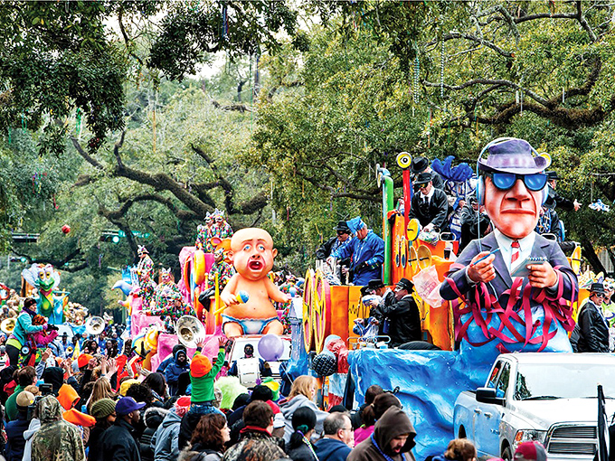 Mobile's Mardi Gras parades burst with color and whimsy, proving that New Orleans isn't the only place that knows how to laissez les bons temps rouler!