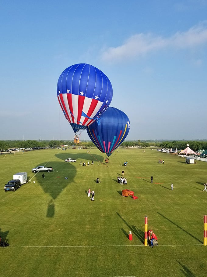 Hot air balloons dot McAllen's endless sky, proving that sometimes the best views come from slowing down rather than speeding up.
