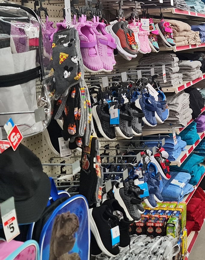 Footwear fantasies come true with options ranging from practical desert boots to whimsical Disney designs. Adventure-ready feet rejoice!