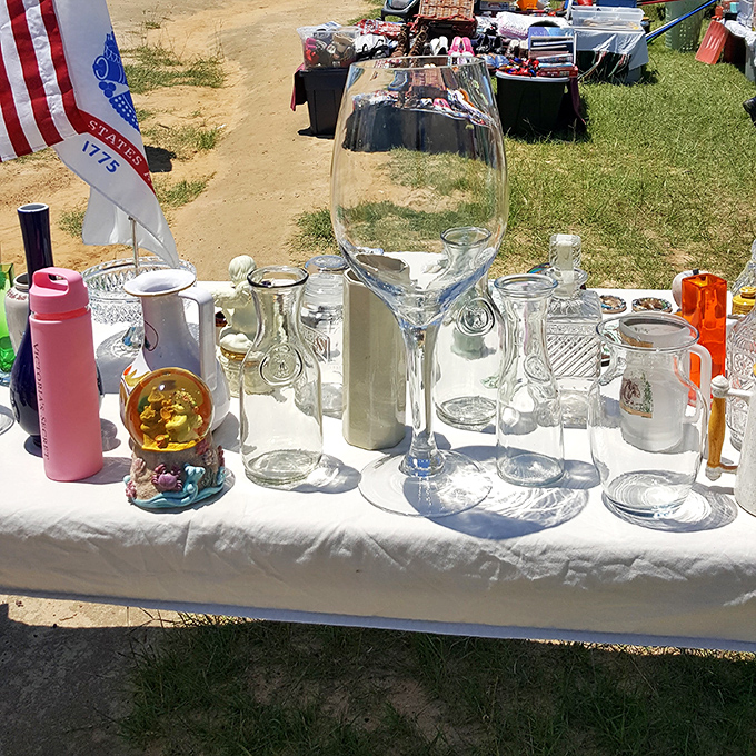 Crystal clear bargains! One person's excess glassware becomes another's perfect excuse to host that dinner party they've been postponing.