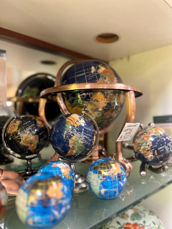 The world at your fingertips&mdash;literally. These vintage globes show countries that don't even exist anymore, making geography lessons delightfully confusing.