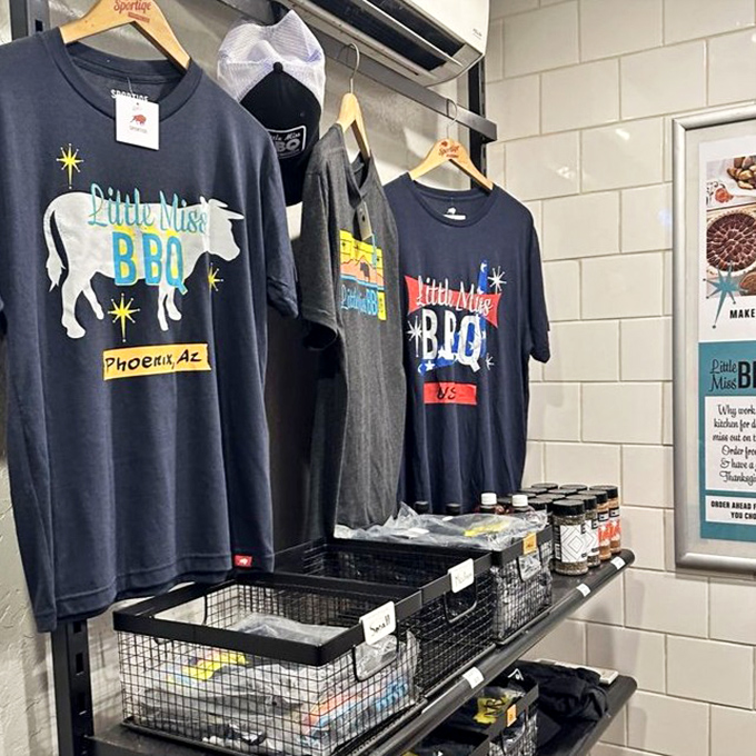 Merchandise that lets you take the Little Miss BBQ spirit home&mdash;because sometimes a t-shirt is the next best thing to a smoker.