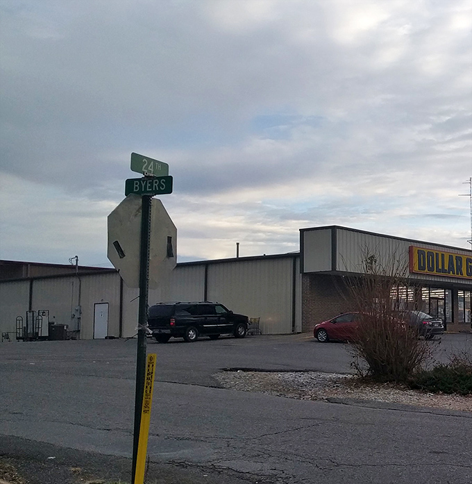 Corner of 24th and Byers, where the humble exterior gives no hint of the treasure trove of bargains waiting just inside those doors.