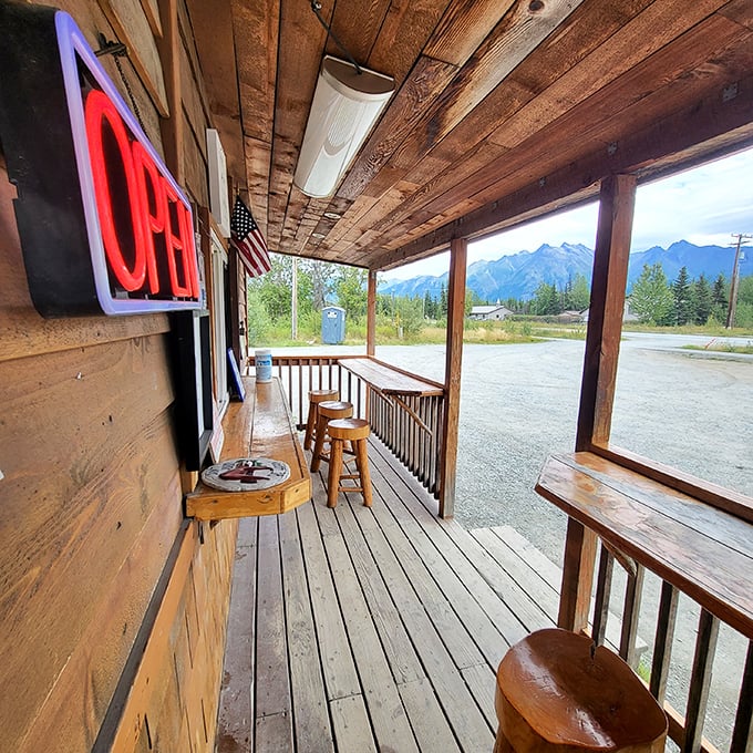 Dining with a view that no five-star restaurant could replicate. Those mountains aren't just scenery&mdash;they're dinner companions.