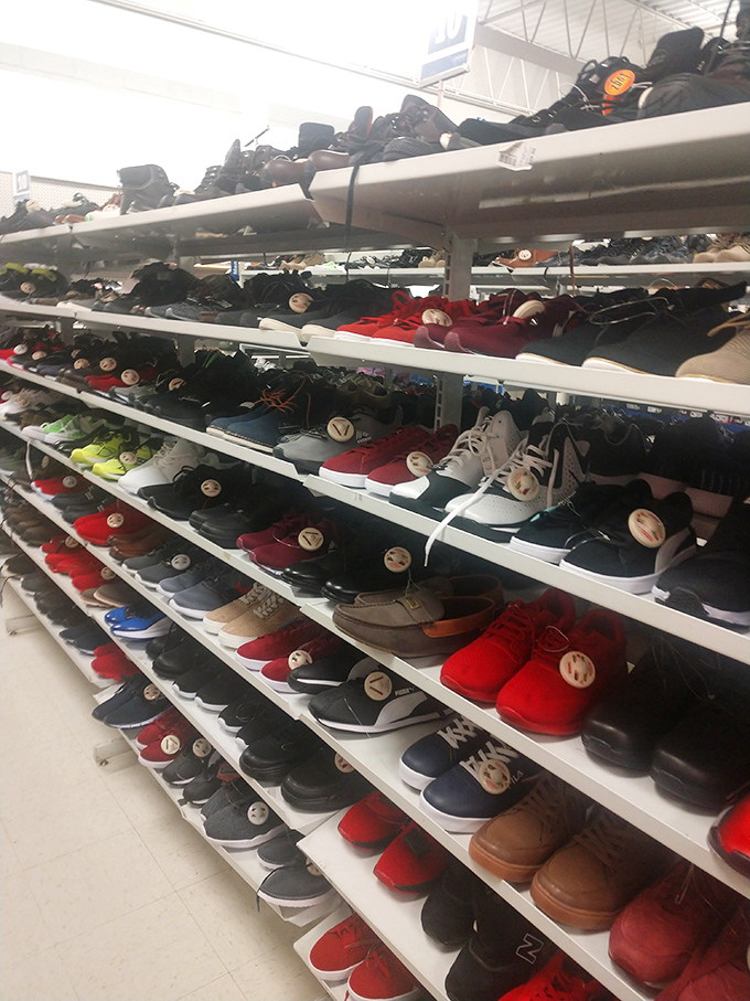 The sneaker section: where brand names meet bargain prices in a beautiful dance that your feet&mdash;and wallet&mdash;will appreciate.