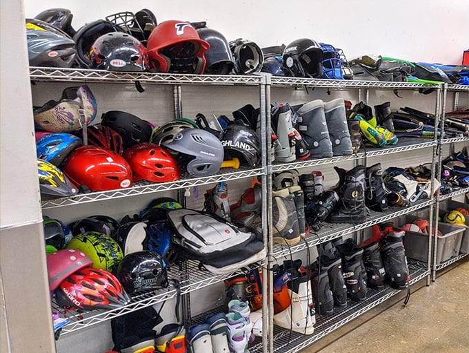 Helmet heaven protects noggins of all sizes &ndash; previous impact history unknown, but the price tag softens any hesitation.
