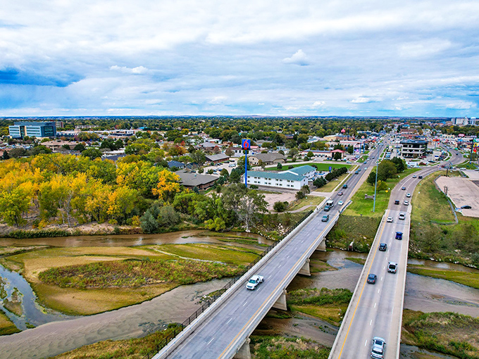 The North Platte River winds through town like a liquid highway, connecting past to present in this crossroads of American history.