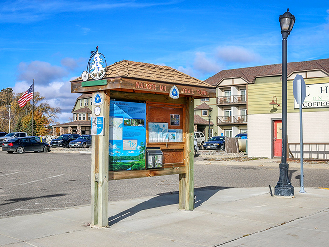 Walker's trail information kiosk – where adventures begin and "I think we should have turned left" conversations end before they start.