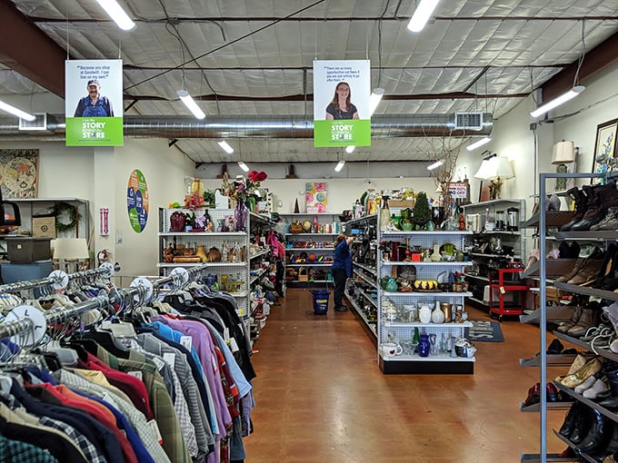 Spacious aisles and organized displays make treasure hunting civilized. Indiana Jones never had it this easy finding artifacts.