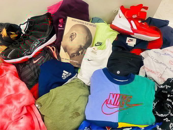 The brand-name bonanza section &ndash; where Nike, North Face, and Adidas gather for their second act in someone's wardrobe.