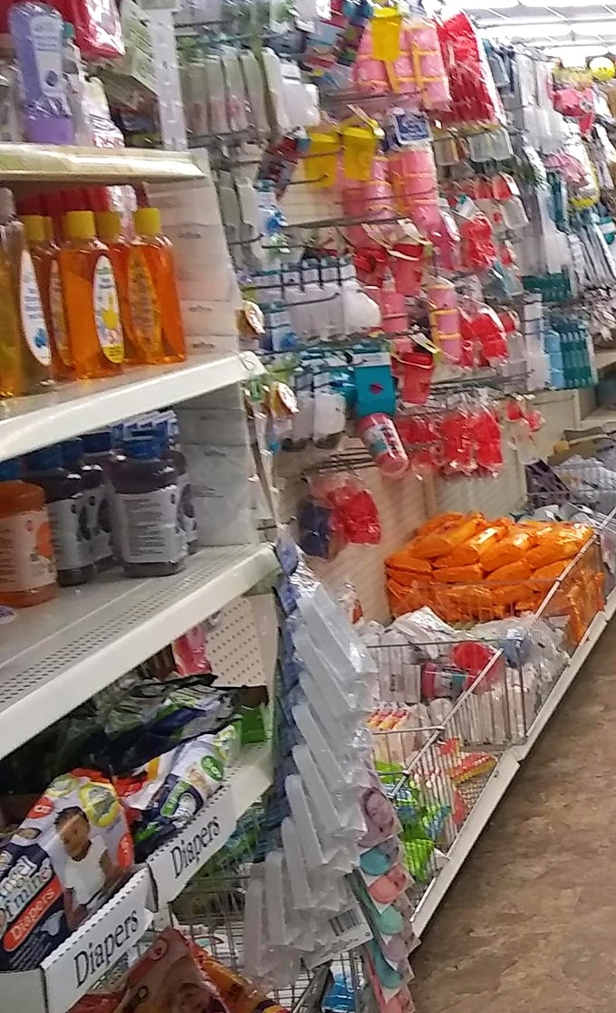 The baby aisle: proof that tiny humans require enormous amounts of stuff, now available without the enormous price tags.